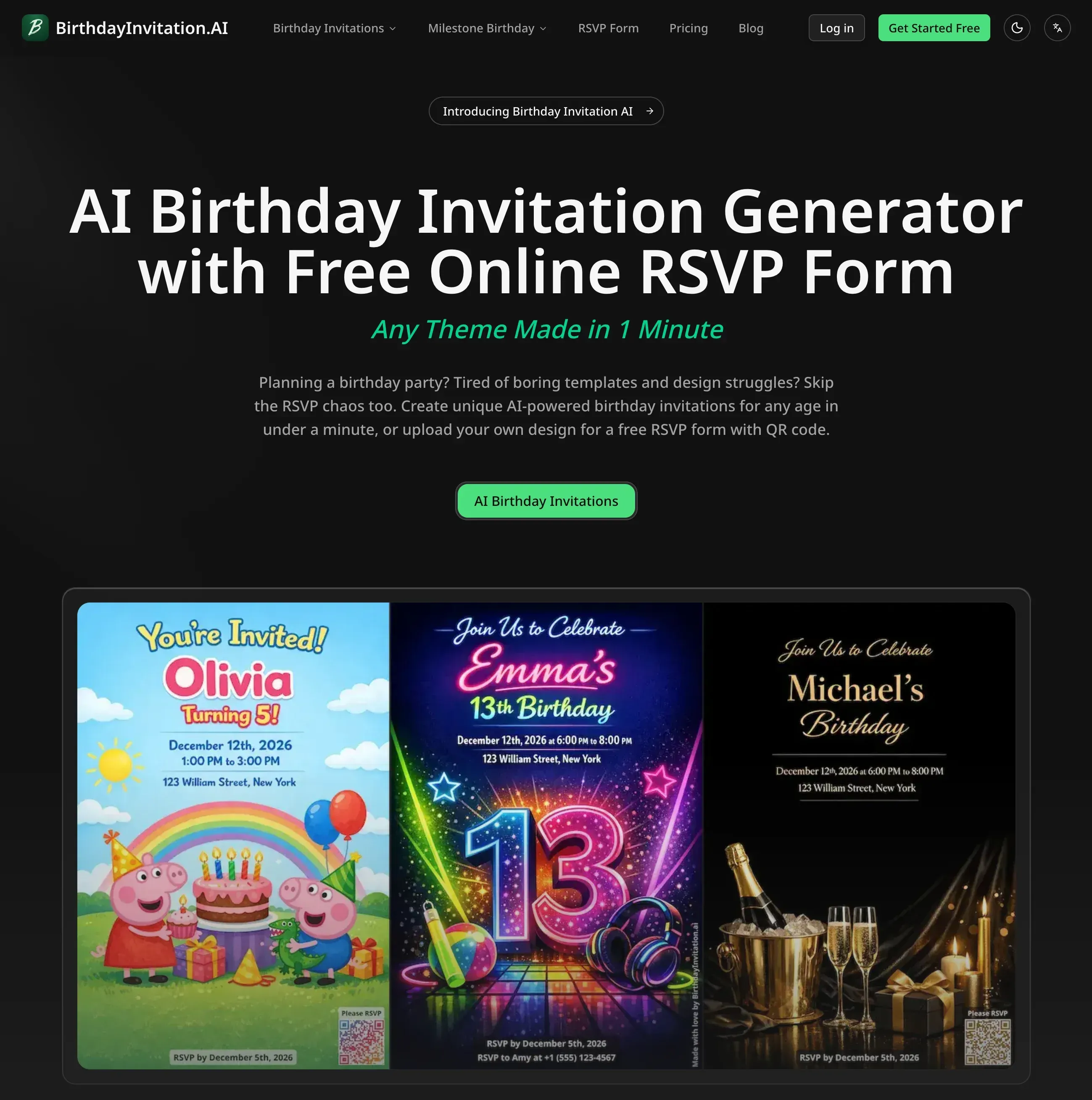 Birthday Invitation AI is now on Microlaunch