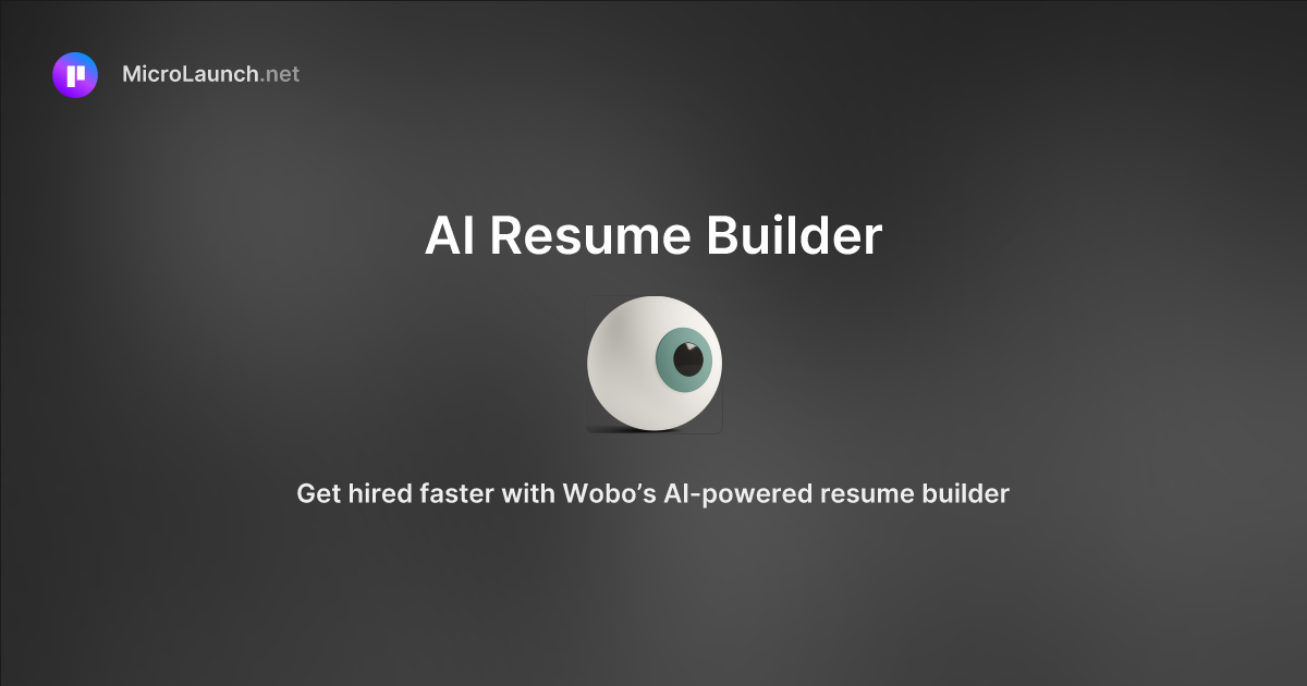AI Resume Builder is now on Microlaunch