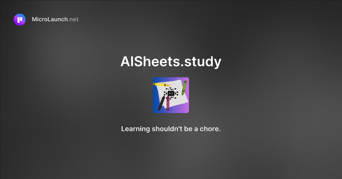 AISheets.study is now on Microlaunch