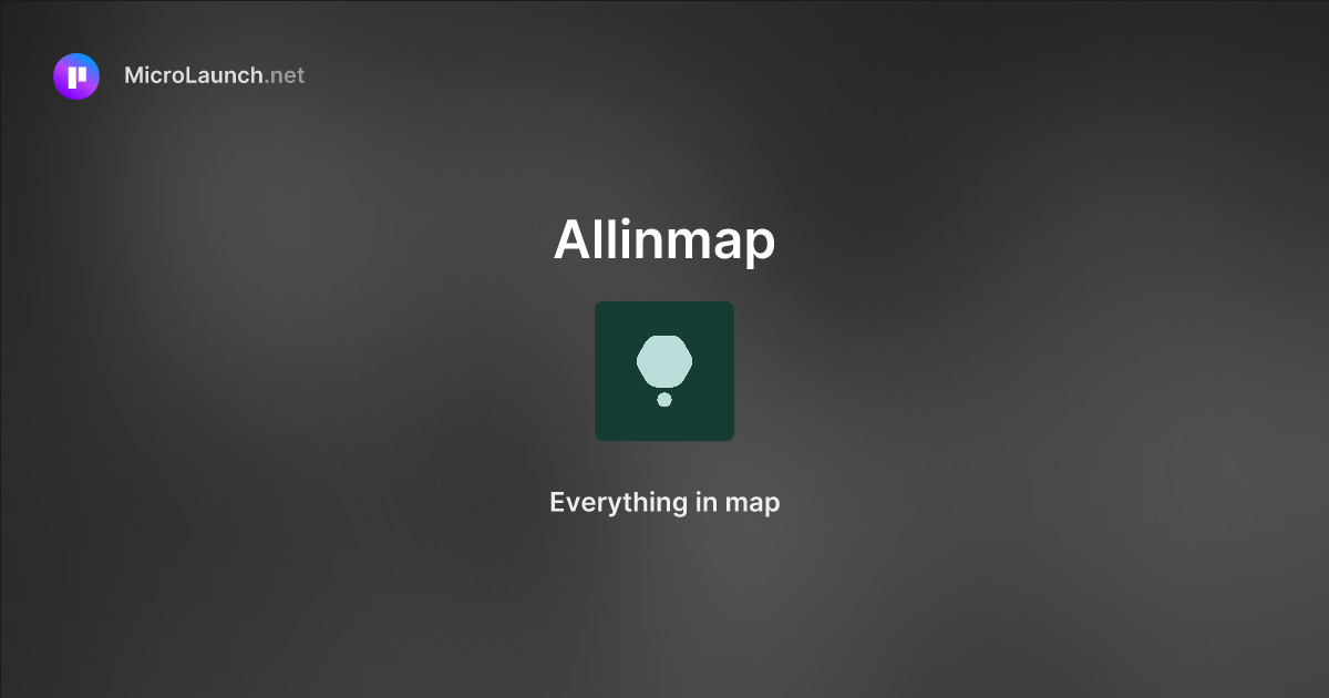 Allinmap is now on Microlaunch