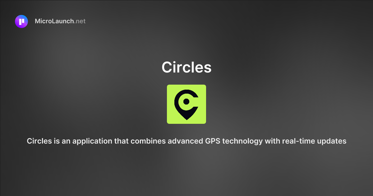 Circles is now on Microlaunch