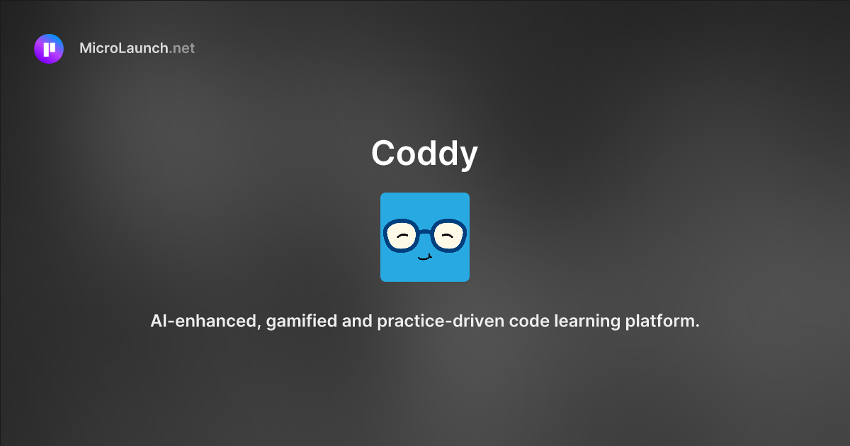 Coddy is now on Microlaunch
