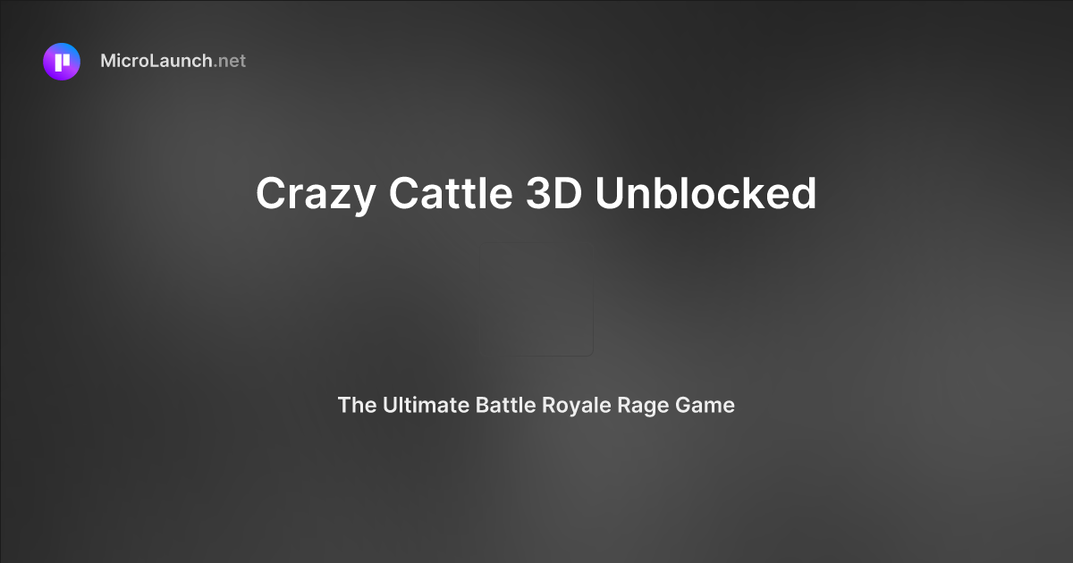 Crazy Cattle 3D Unblocked is now on Microlaunch