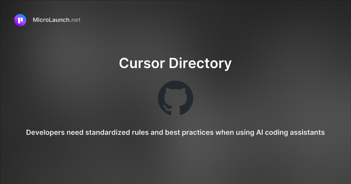 Cursor Directory is now on Microlaunch