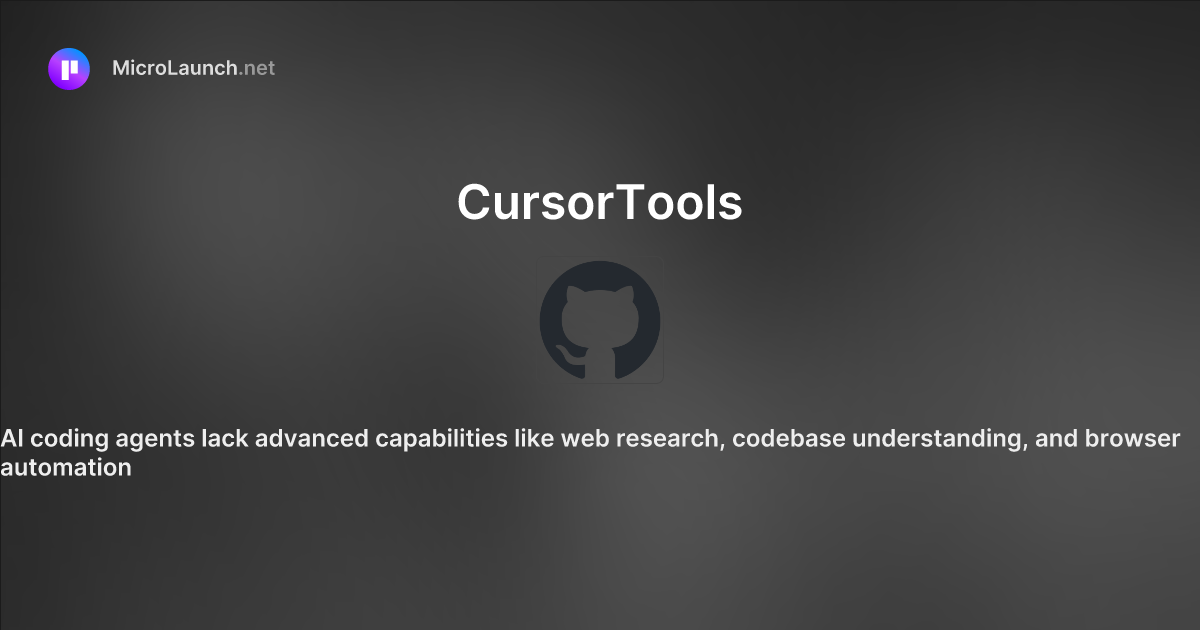 CursorTools is now on Microlaunch