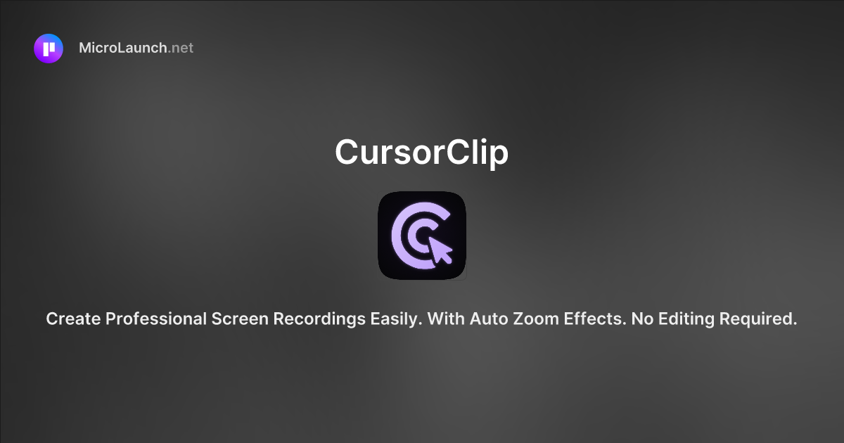 CursorClip is now on Microlaunch