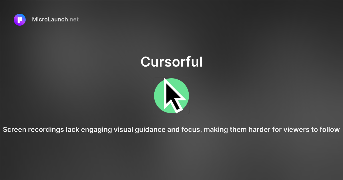 Cursorful is now on Microlaunch
