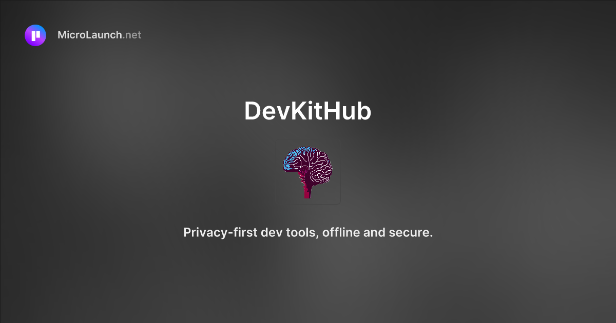 DevKitHub is now on Microlaunch