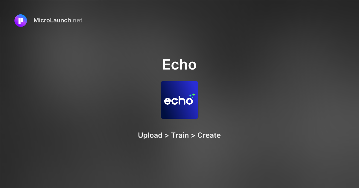Echo is now on Microlaunch