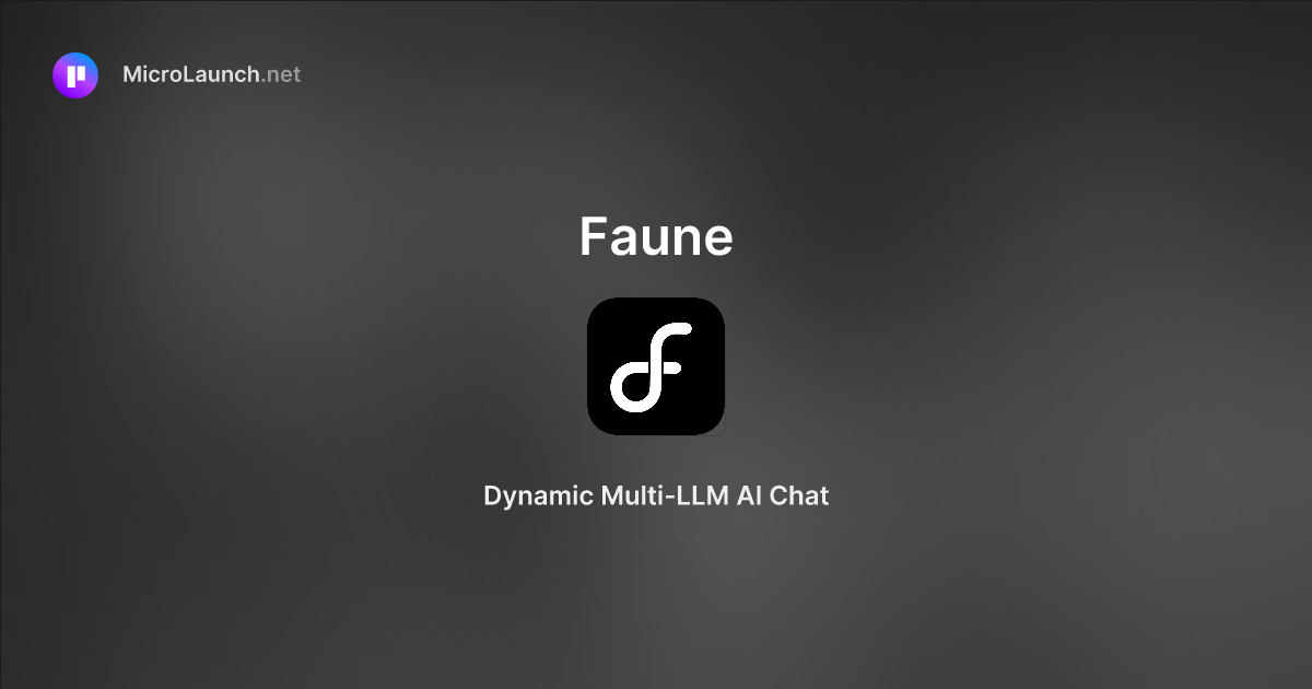 Faune is now on Microlaunch