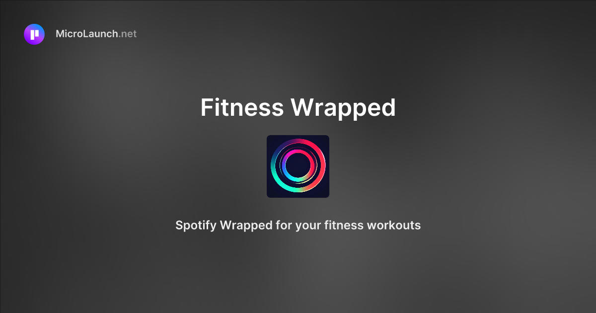 Fitness Wrapped is now on Microlaunch