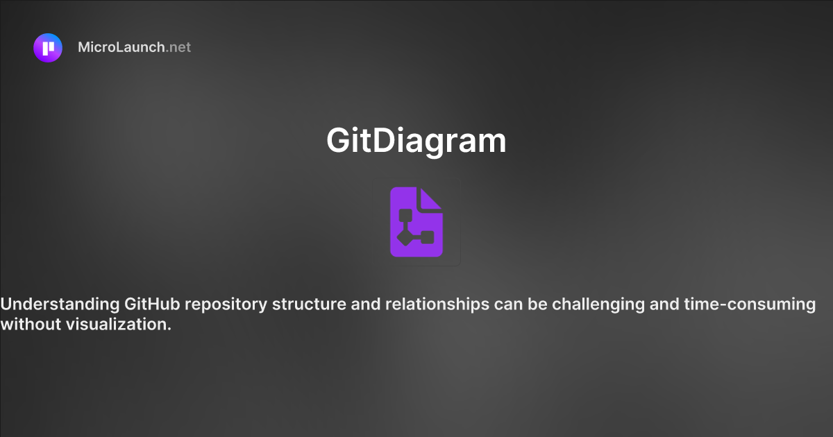 GitDiagram is now on Microlaunch