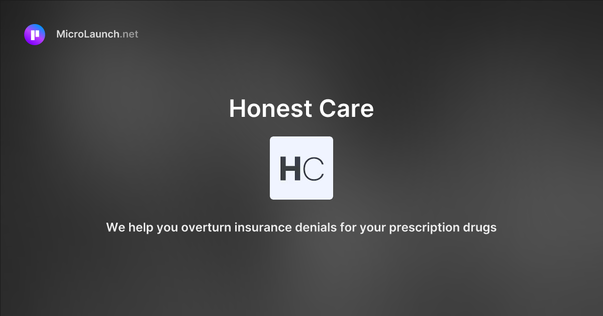 Honest Care is now on Microlaunch