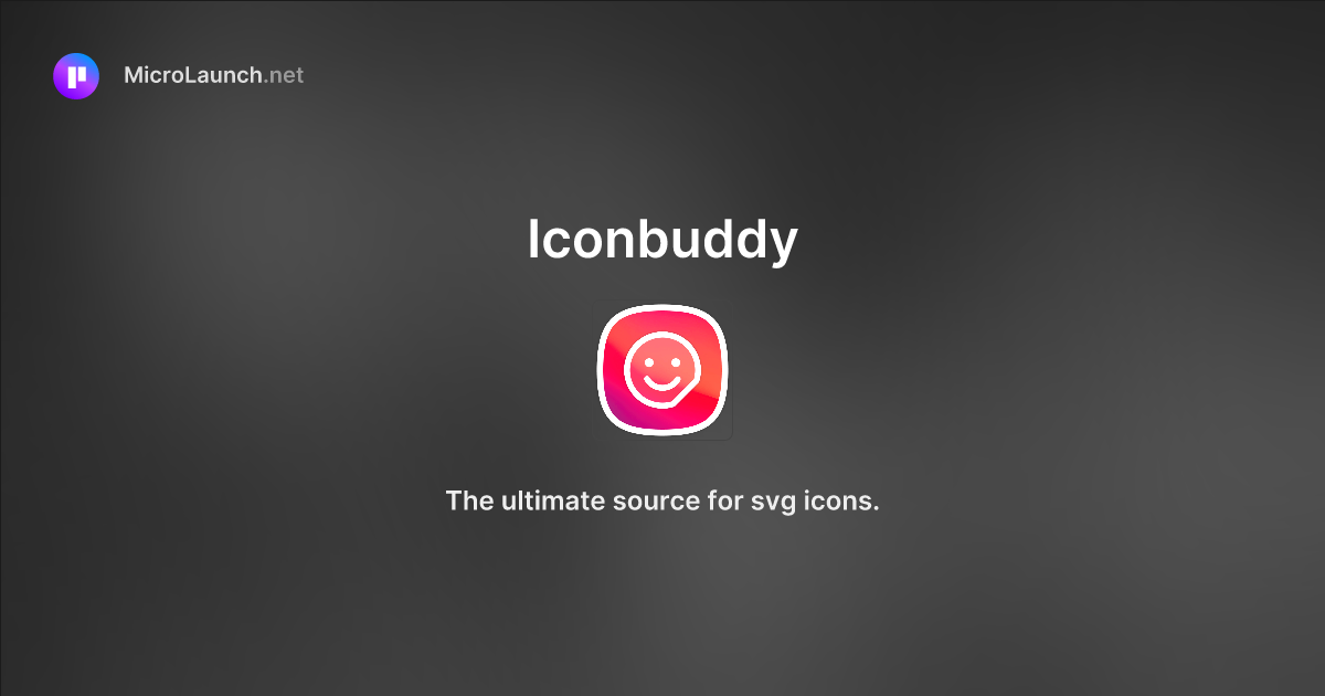 Iconbuddy is now on Microlaunch