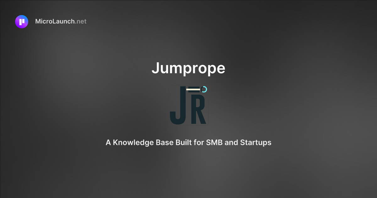 Jumprope is now on Microlaunch