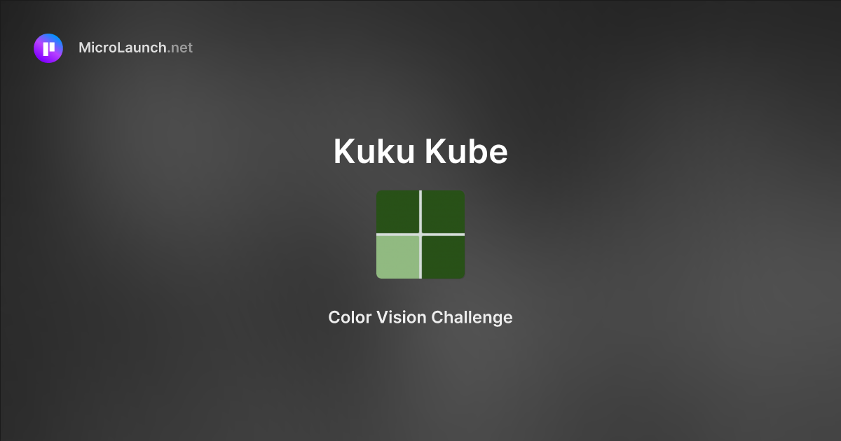 Kuku Kube is now on Microlaunch