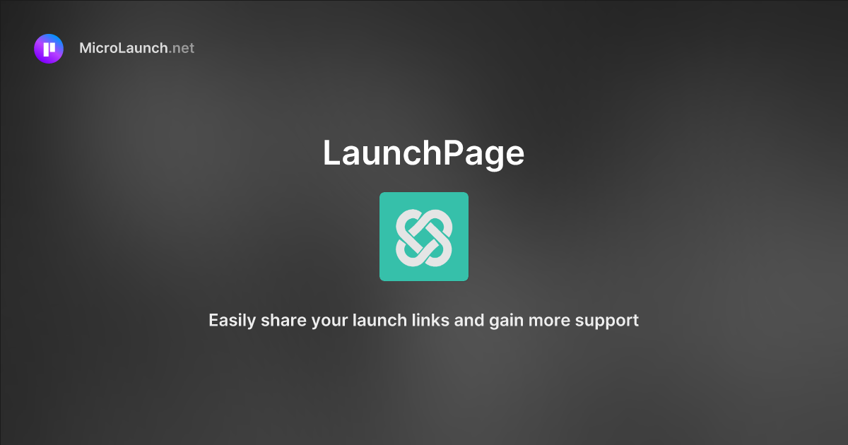 LaunchPage is now on Microlaunch