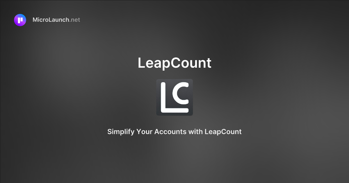 LeapCount is now on Microlaunch
