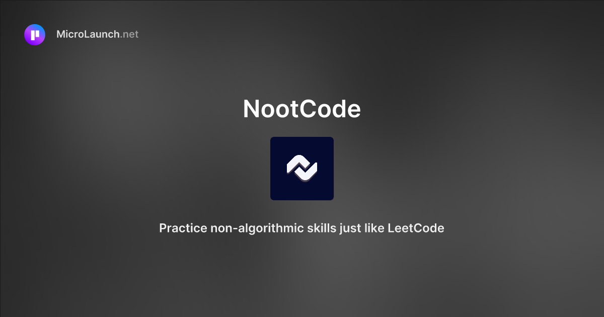 NootCode is now on Microlaunch