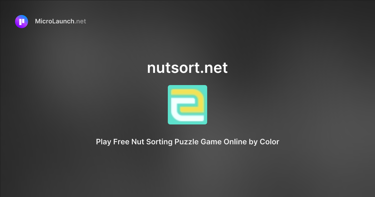 Nutsort.net is now on Microlaunch