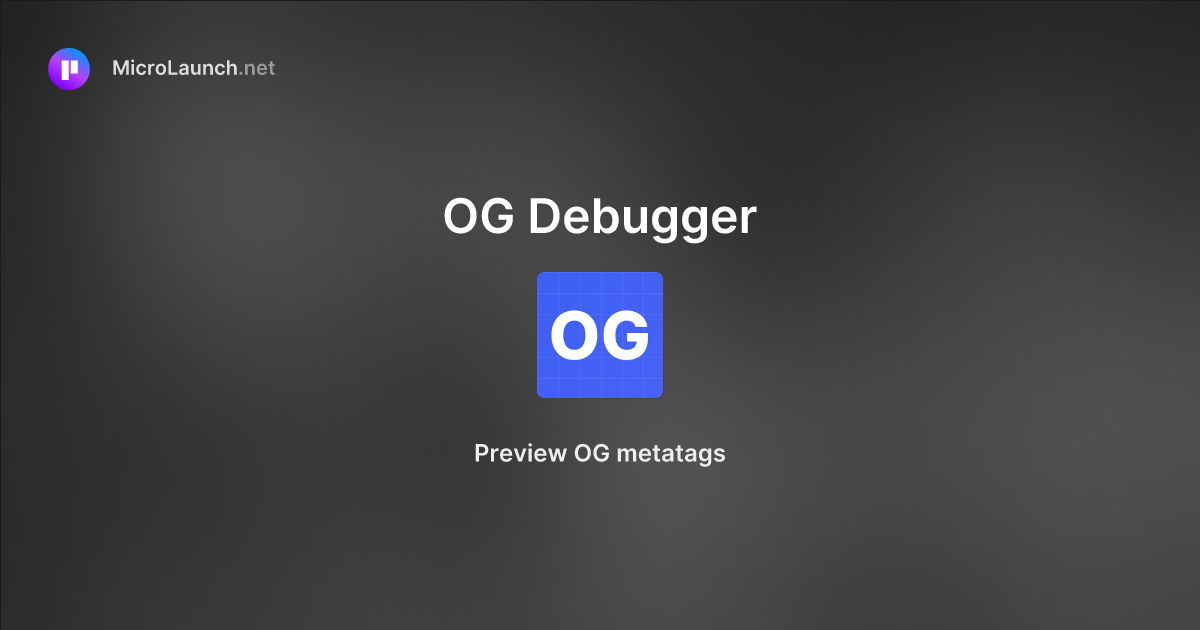 OG Debugger is now on Microlaunch