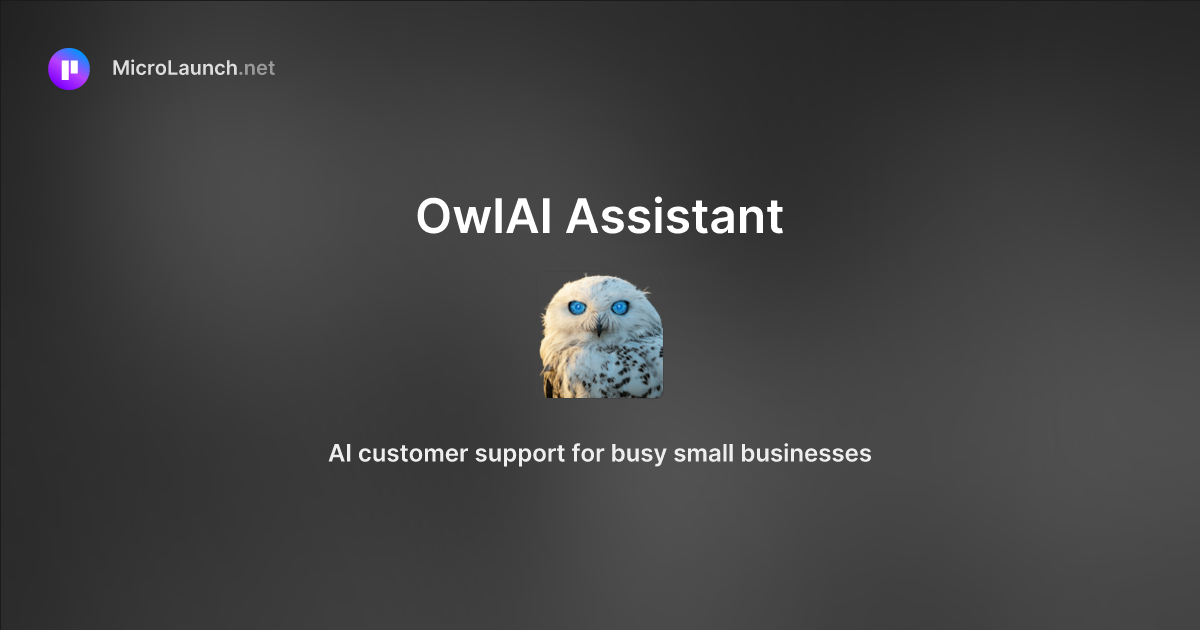 OwlAI Assistant is now on Microlaunch