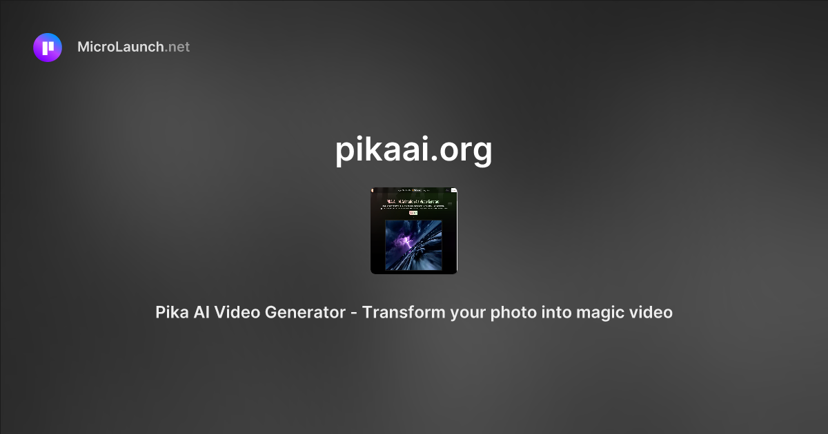 Pikaai.org is now on Microlaunch