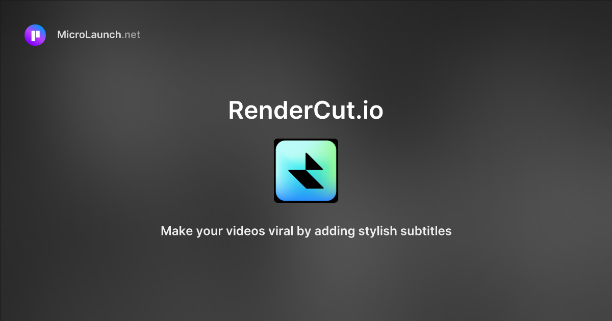 RenderCut.io is now on Microlaunch