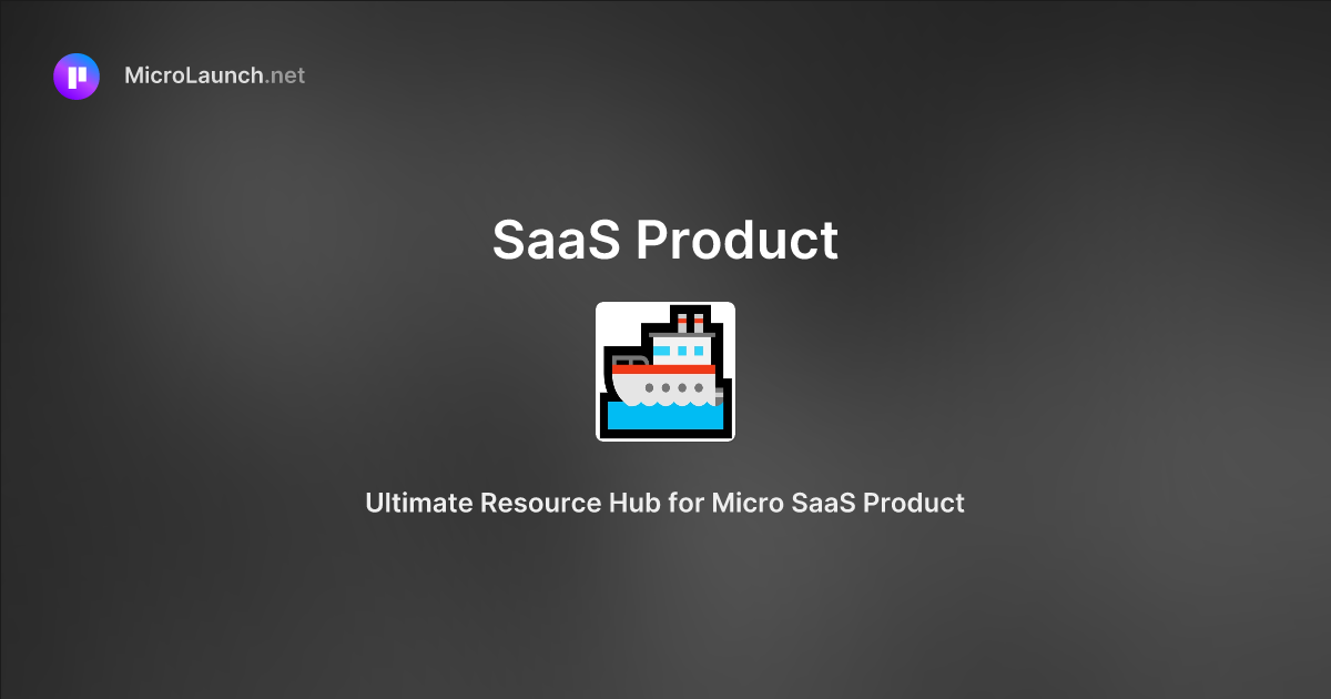 SaaS Product is now on Microlaunch