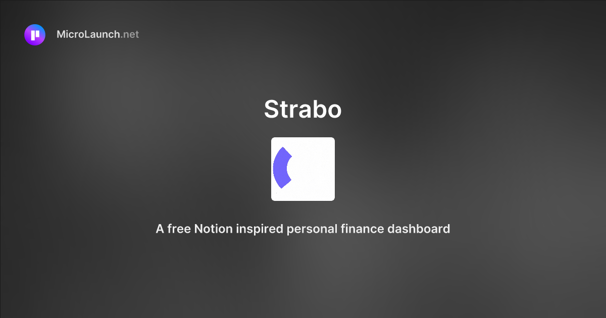 Strabo is now on Microlaunch