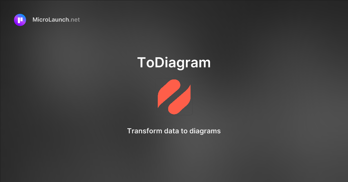 ToDiagram is now on Microlaunch