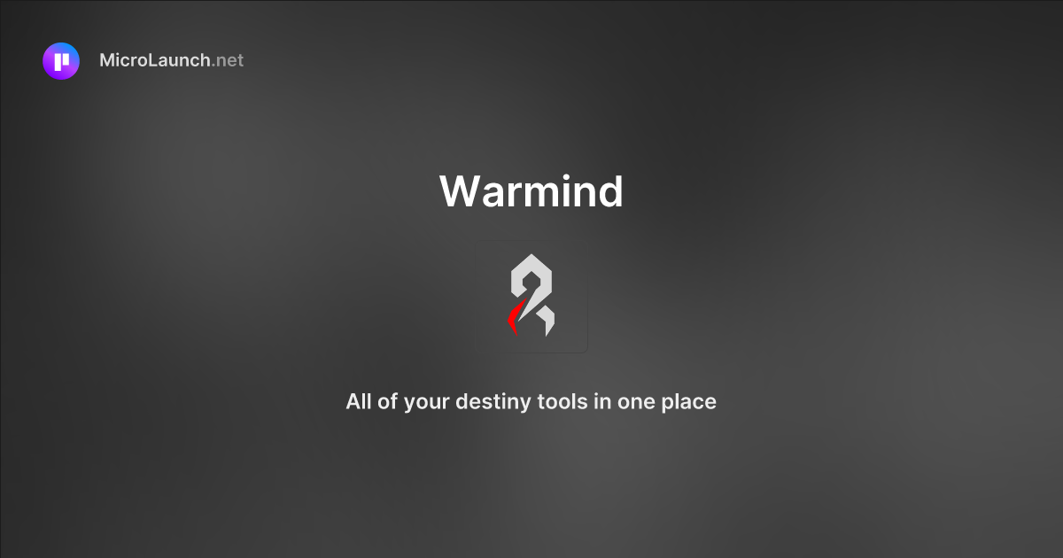 Warmind is now on Microlaunch